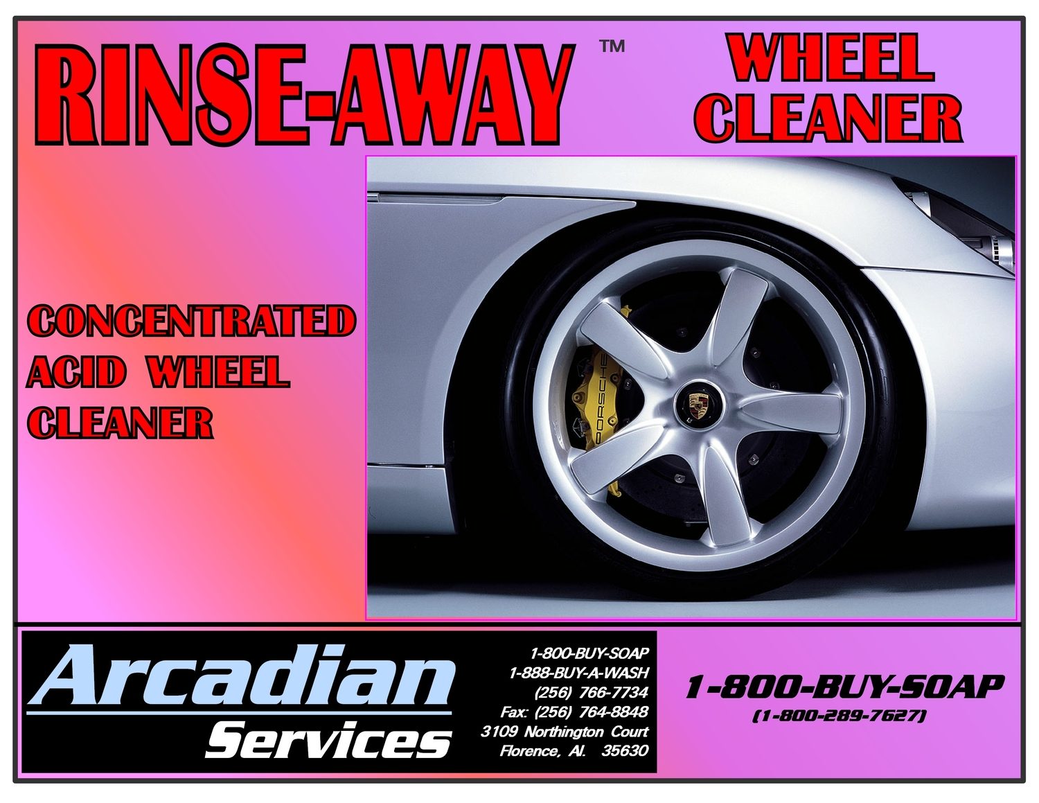 Rinse-Away - Acid-Based Wheel Cleaner | Arcadian Services