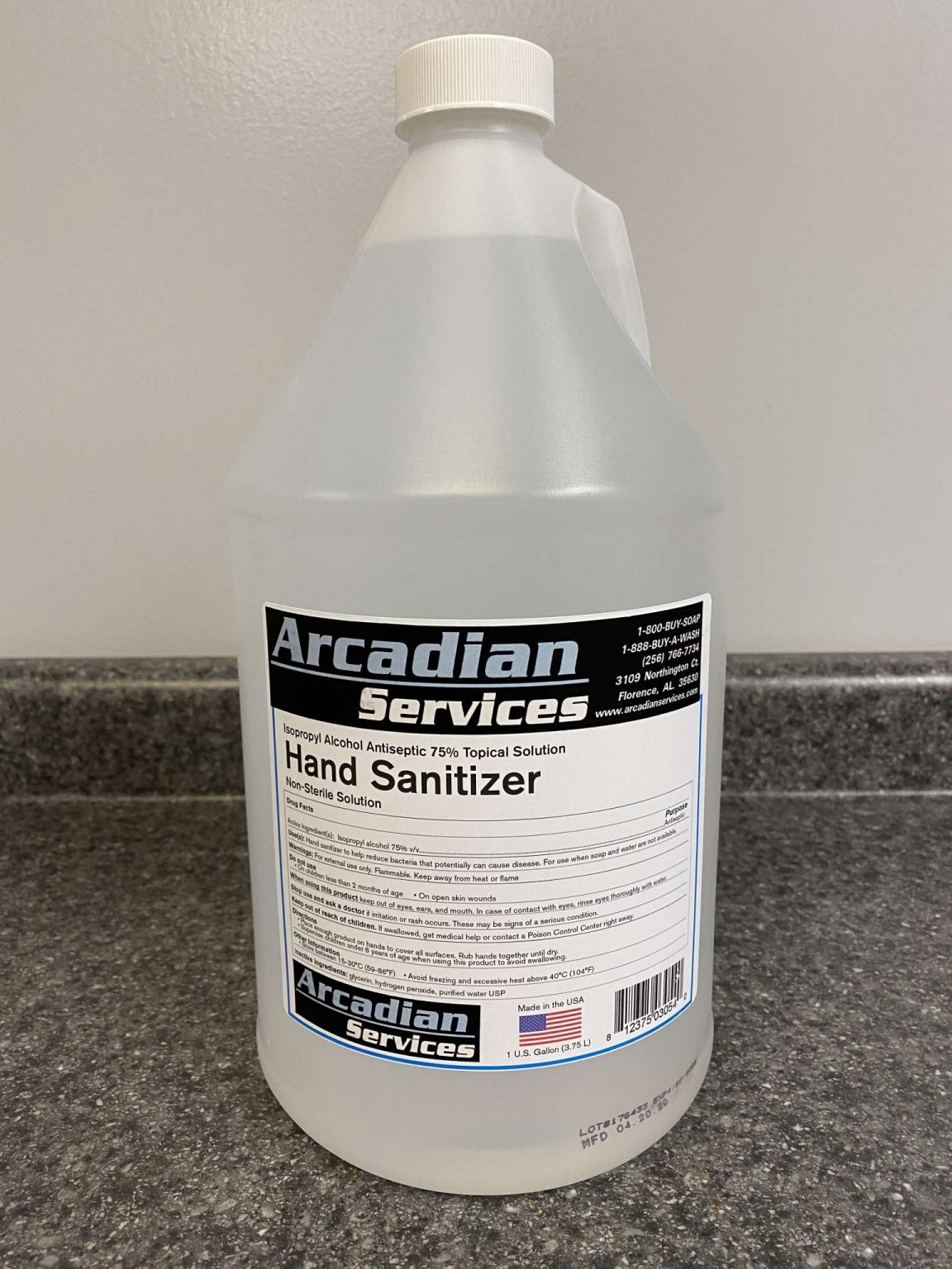 Liquid & Gel Commercial Hand Sanitizer | Arcadian Services